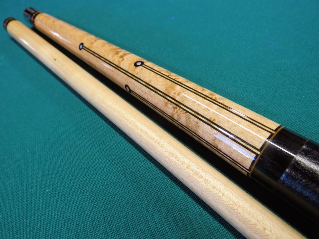 Ginacue Barbell cue inlays - before and afters - Proficient Billiards ...